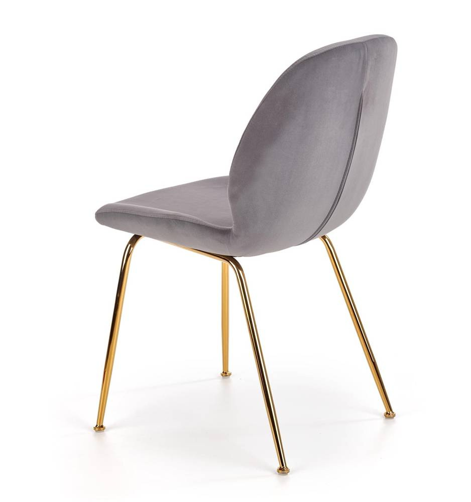 Grå spisestol velour K381