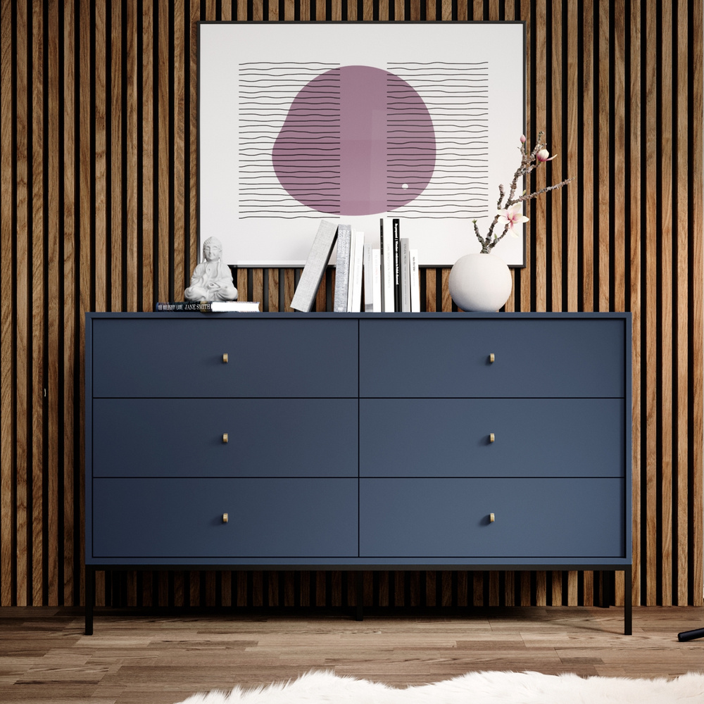 Kommode med 6 skuffer MONO